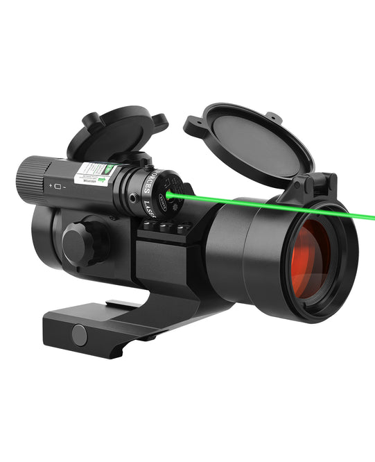 CVLIFE FoxSpook 1x30mm Red Dot Sight Scope with Green Laser Dot Sight