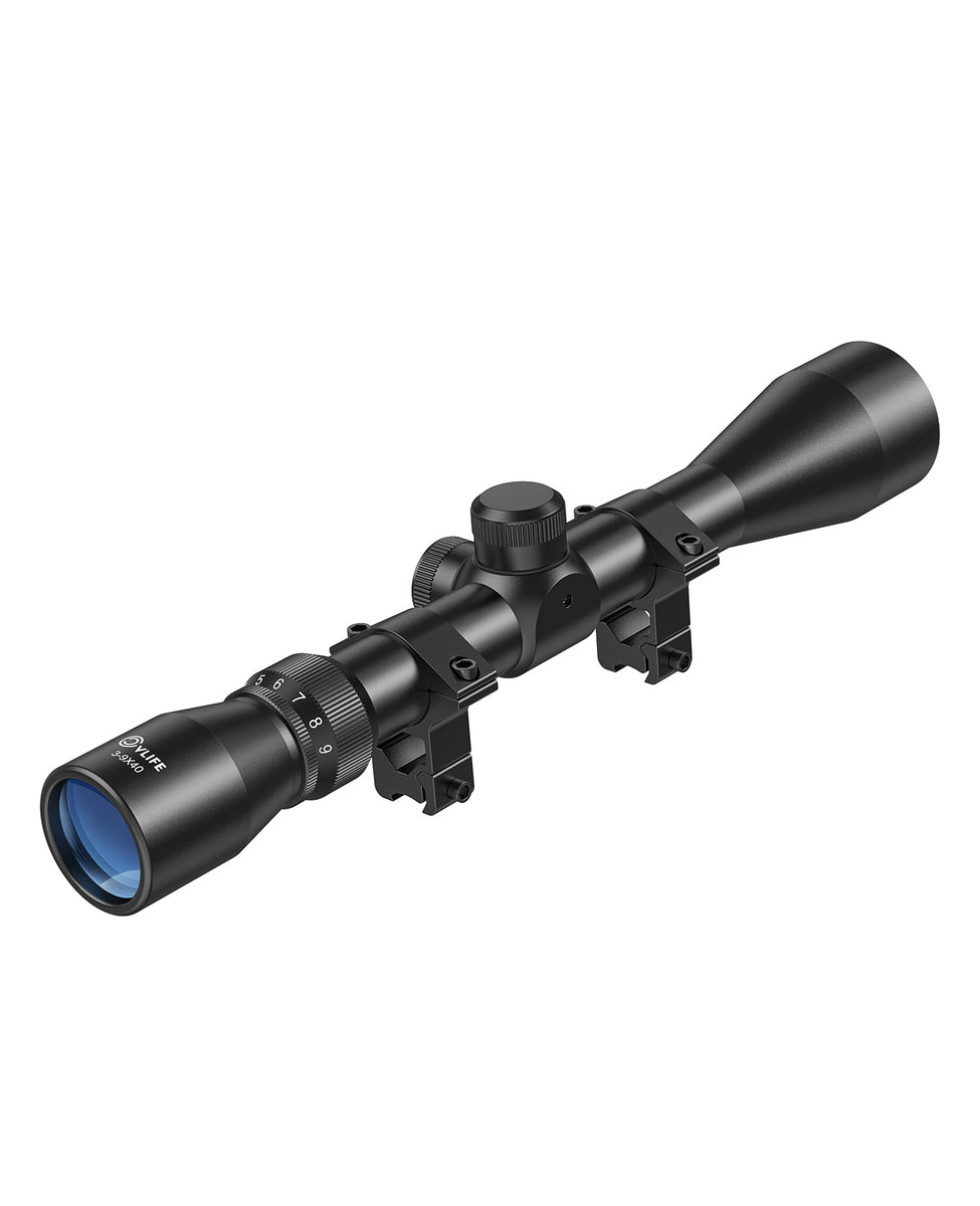 CVLIFE 3-9x40 Optics R4 Reticle Crosshair Scope with 11mm Free Dovetai