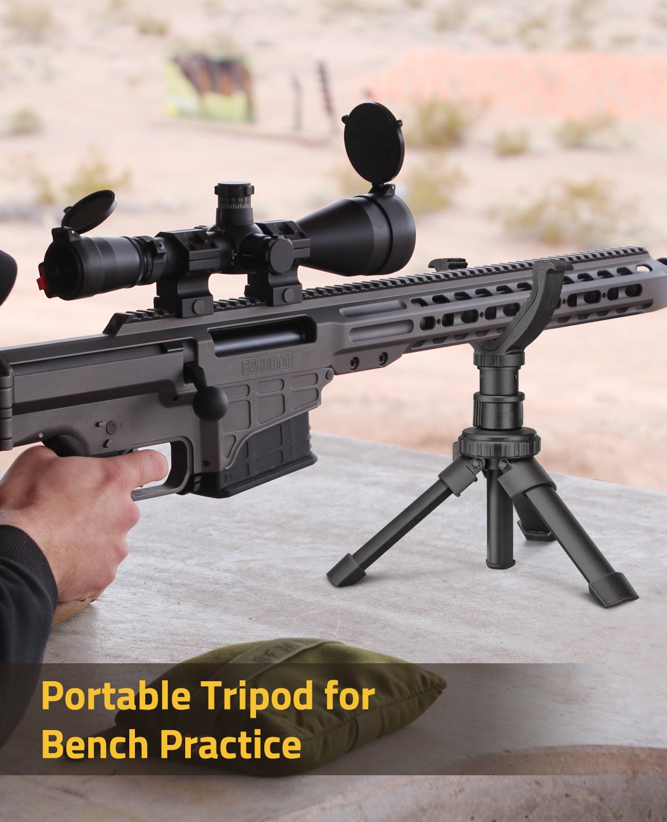 CVLIFE Shooting Rest Tripod Durable Adjustable Height Rifle Shooting T