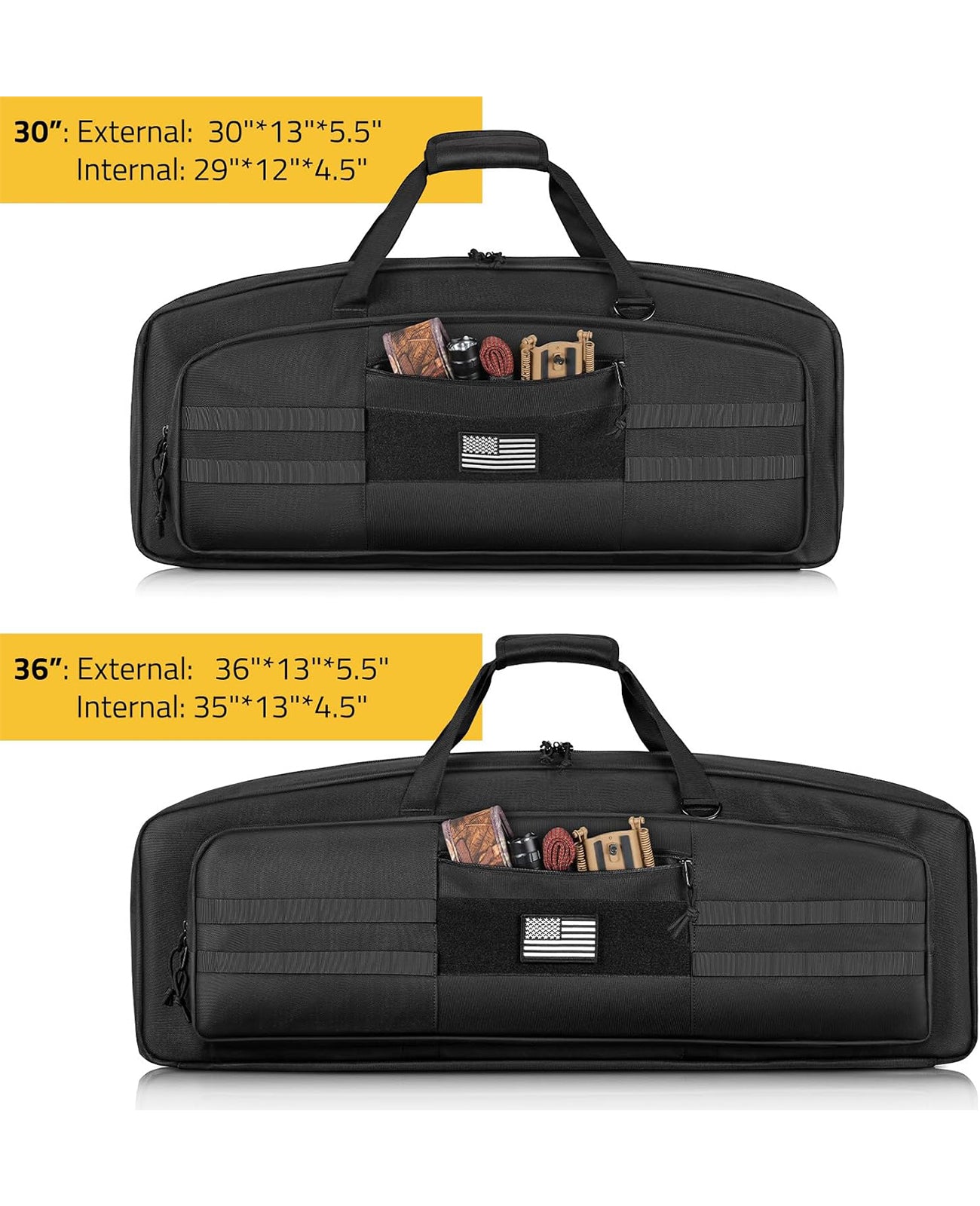CVLIFE 30" 36" Soft Rifle Case Double Long Gun Bag