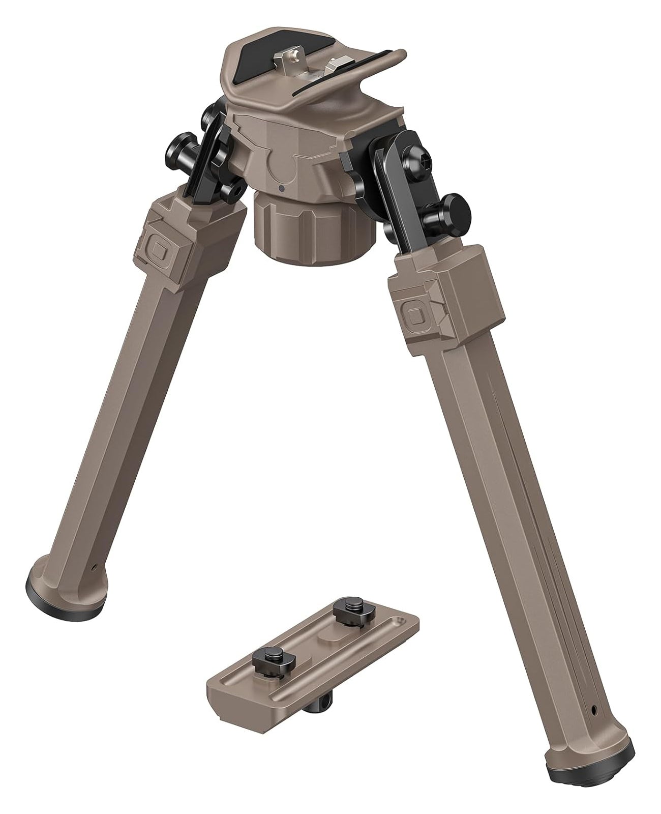 CVLIFE Adjustable Rifle Bipod with Adapter Compatible with Mlok Bipod