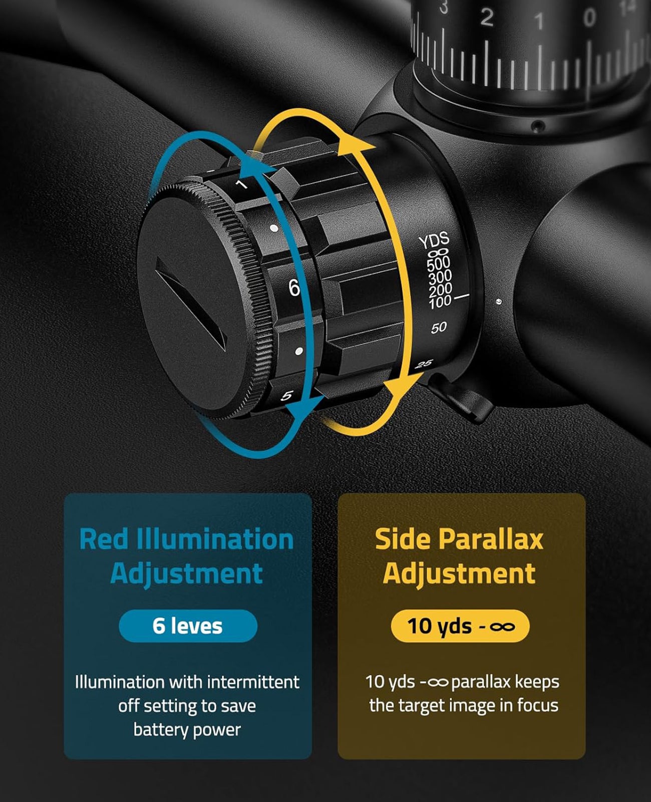 CVLIFE BearPower 5-25x50 FFP Scope