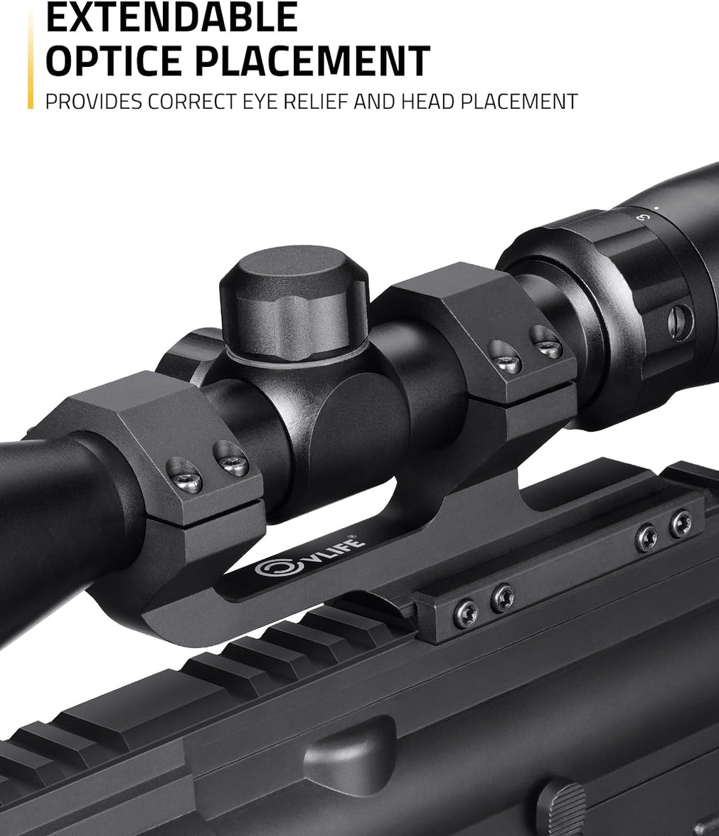 CVLIFE Cantilever Scope Mounts 1 inch | Offset Dual Ring One-Piece Sco