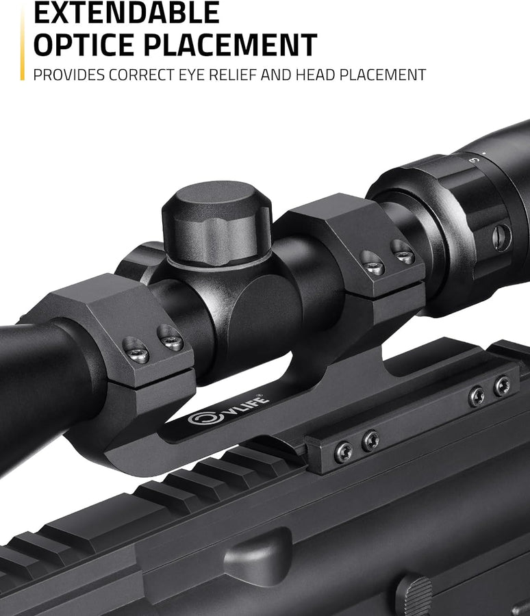 CVLIFE Cantilever Scope Mounts 1 inch | Offset Dual Ring One-Piece Sco