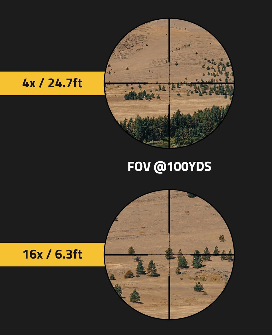 CVLIFE EagleFeather 4-16X44 Side Focus Rifle Scope for Hunting