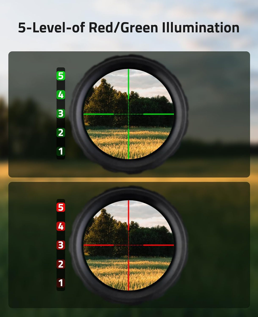 CVLIFE EagleFeather 4-16X44 Side Focus Rifle Scope for Hunting