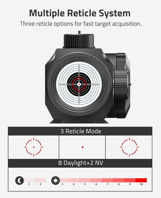 CVLIFE EagleFeather Multiple Reticle Red Dot Sight - Global