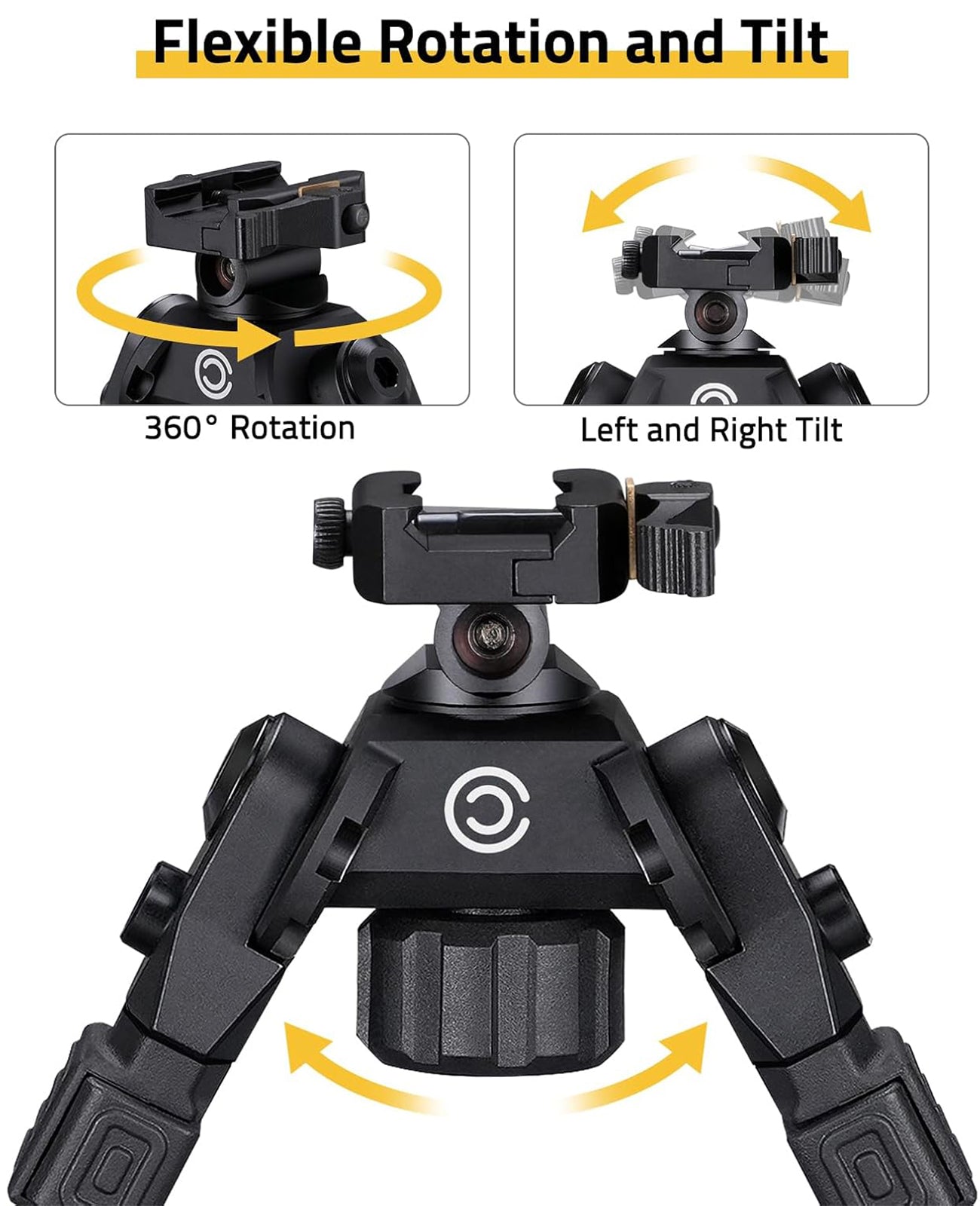 CVLIFE Tactical Rifle Bipod Quick Release Picatinny Bipod