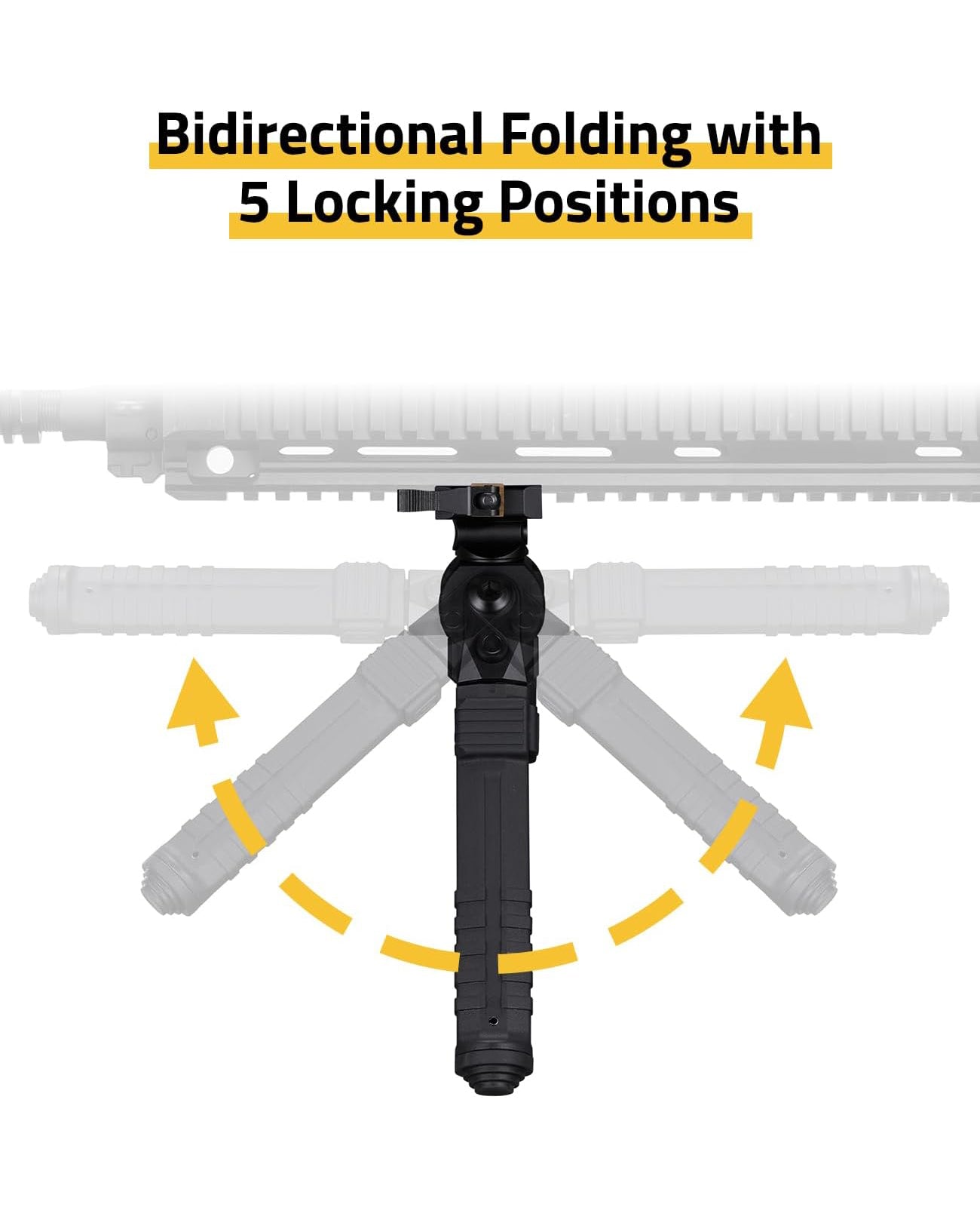 CVLIFE Tactical Rifle Bipod Quick Release Picatinny Bipod