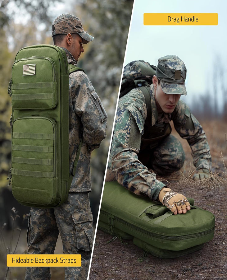 CVLIFE 30" Tactical Gun Bag Rifle Backpack