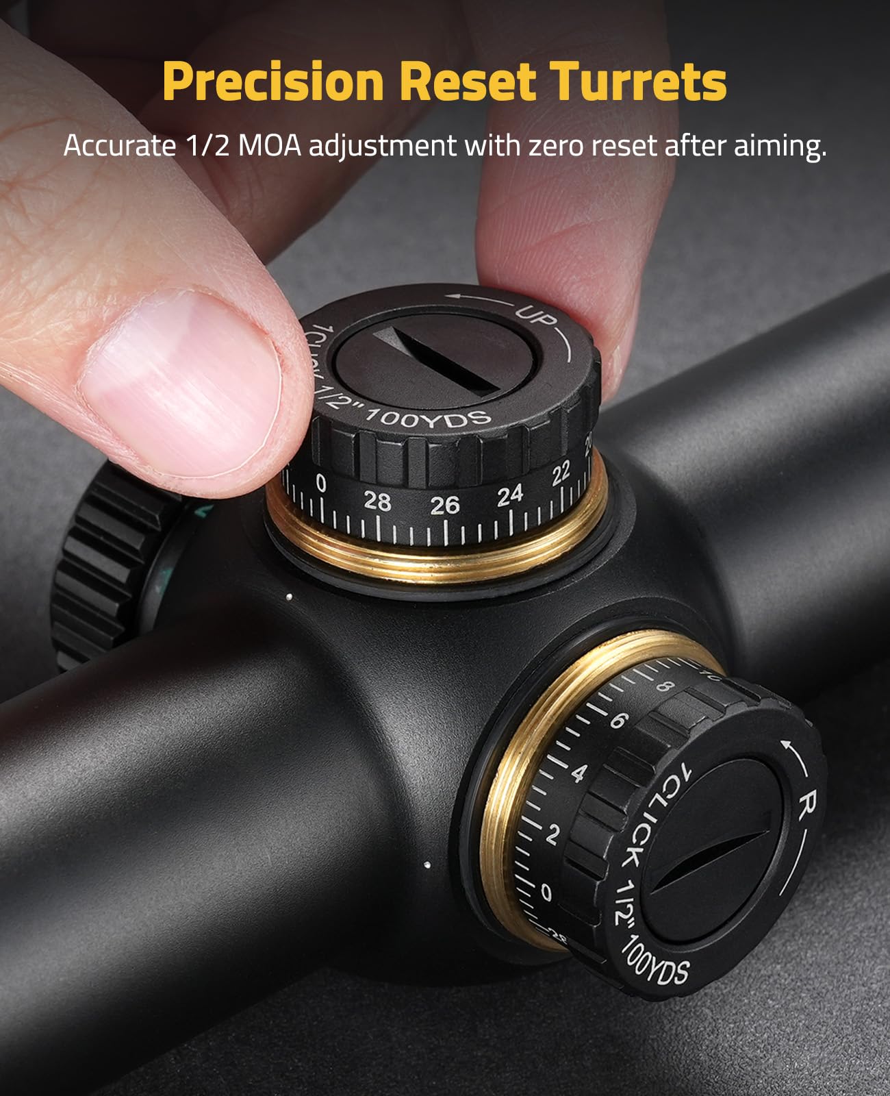 CVLIFE EagleFeather 1-4x24 LPVO CQB Rifle Scope with Mount