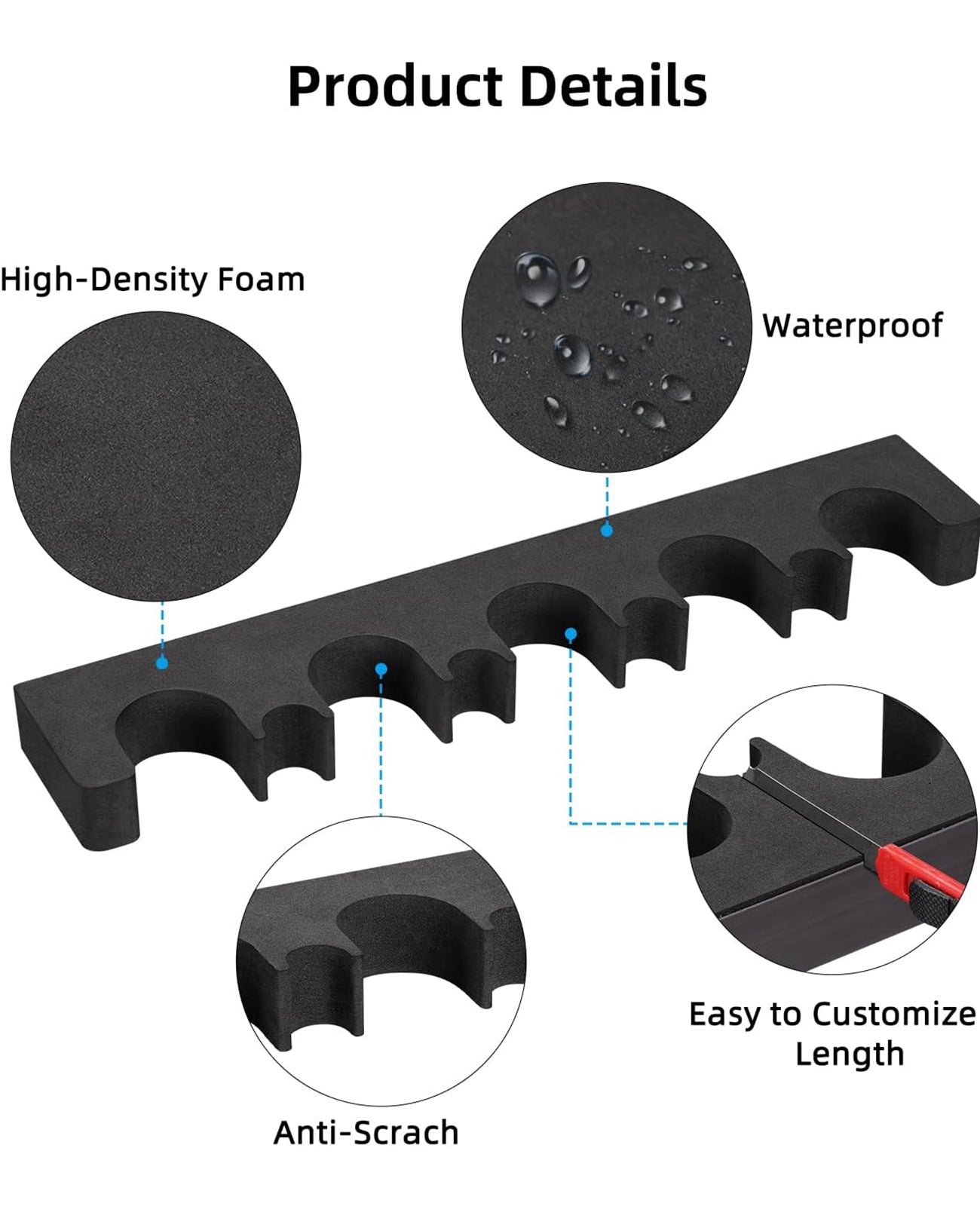 CVLIFE Indoor Foam Gun Rack for Storage