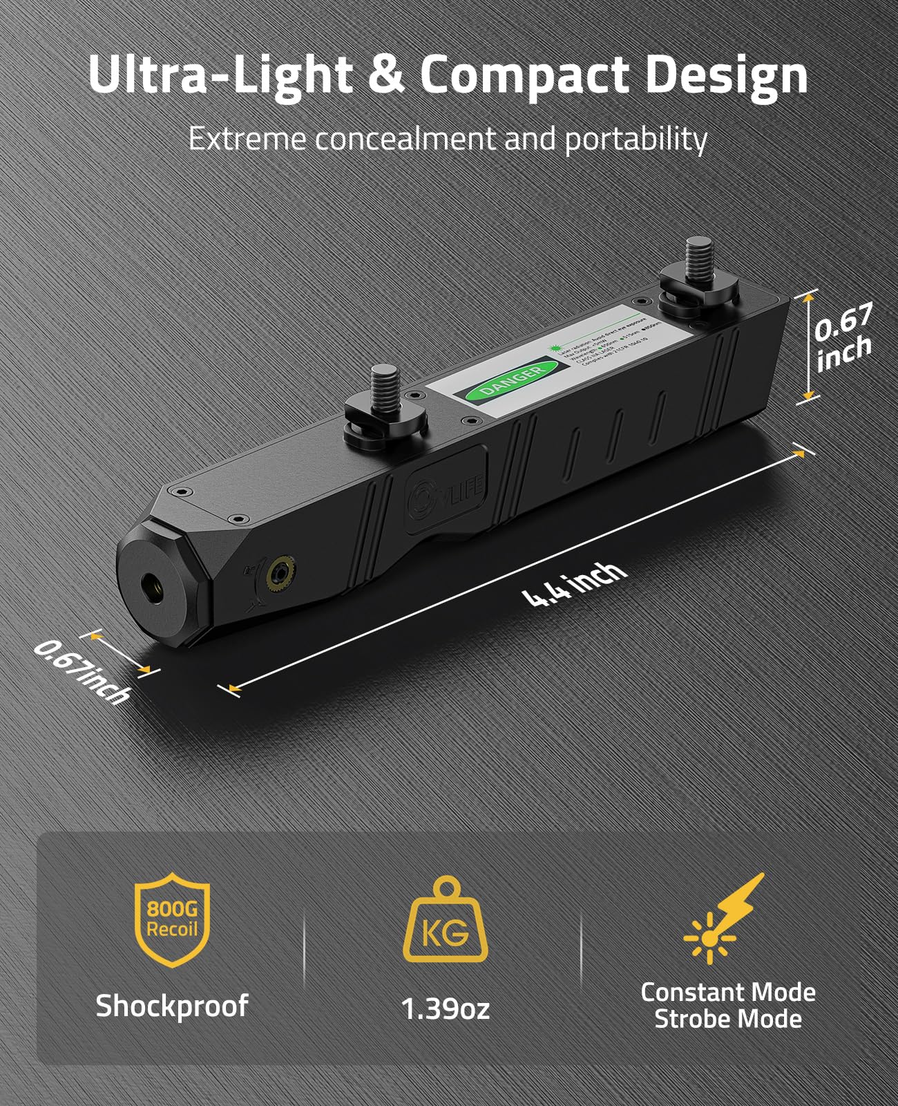 CVLIFE Laser Sight for Rifle Compatible with M-Lok Rail