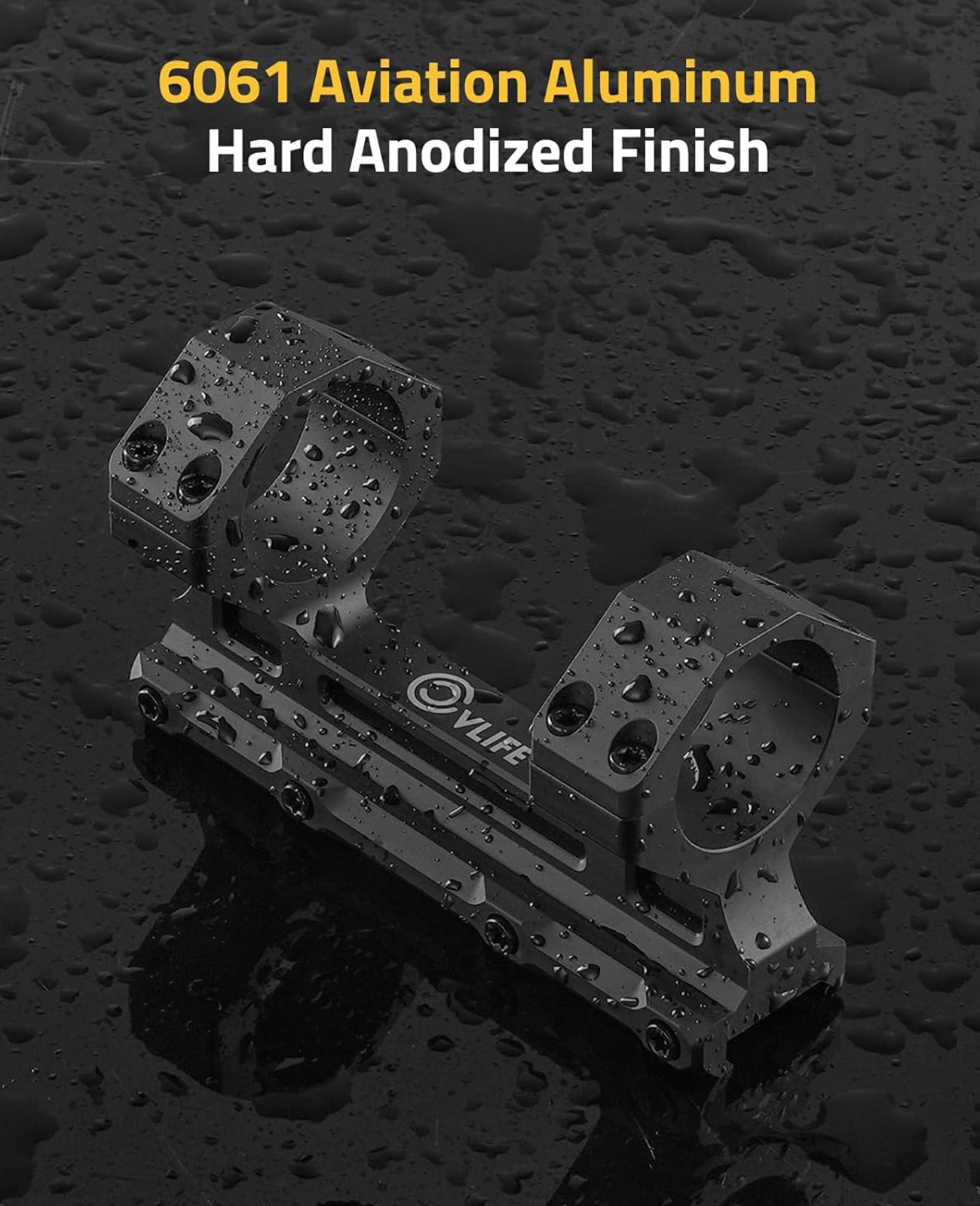 CVLIFE Lightweight Dual Ring Rifle Scope Mount for Picatinny