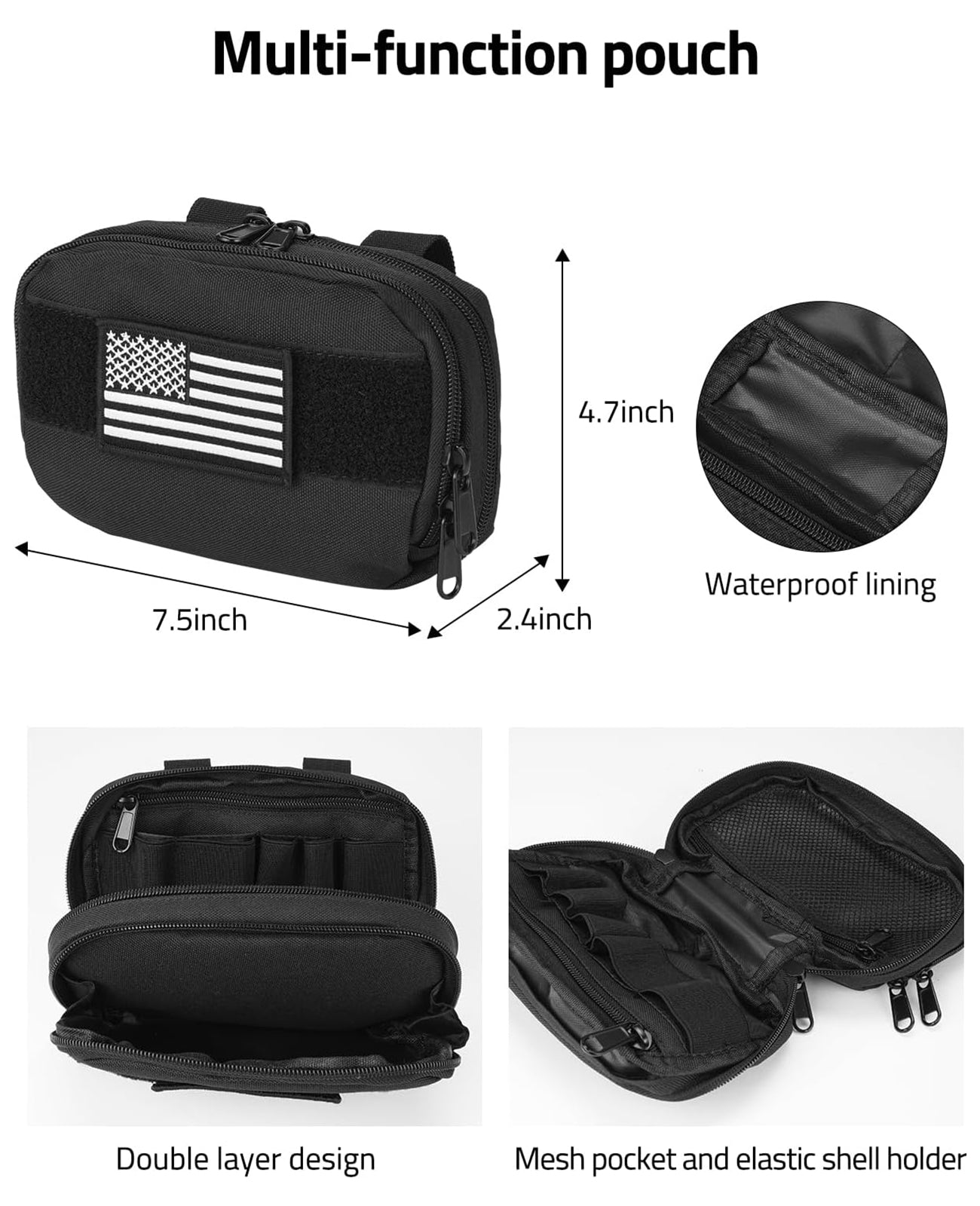 CVLIFE Men Battle Multifunctional 7 in 1 Duty Belt