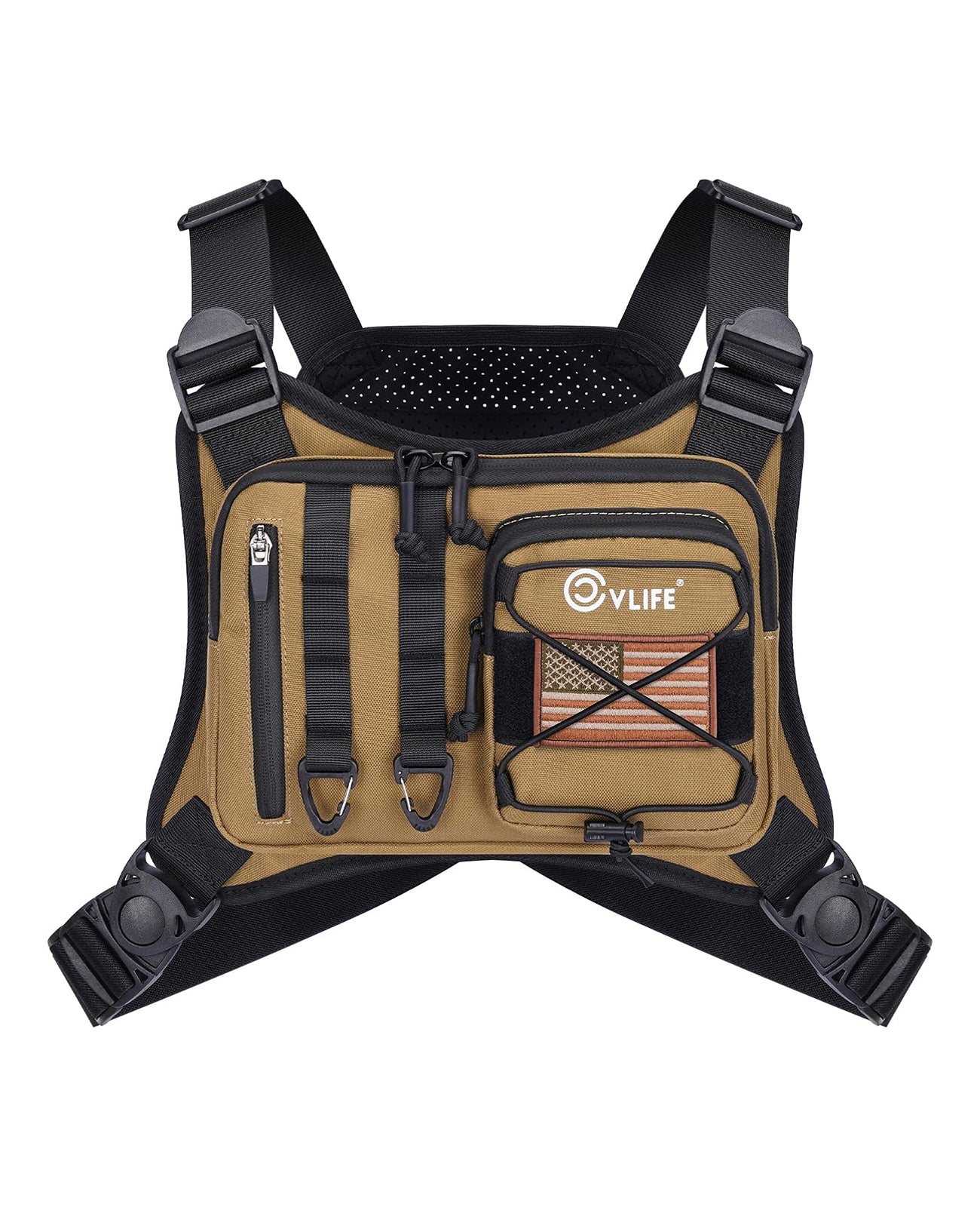 CVLIFE Outdoor Tactical Chest Bag Lightweight EDC Chest Rig Bag