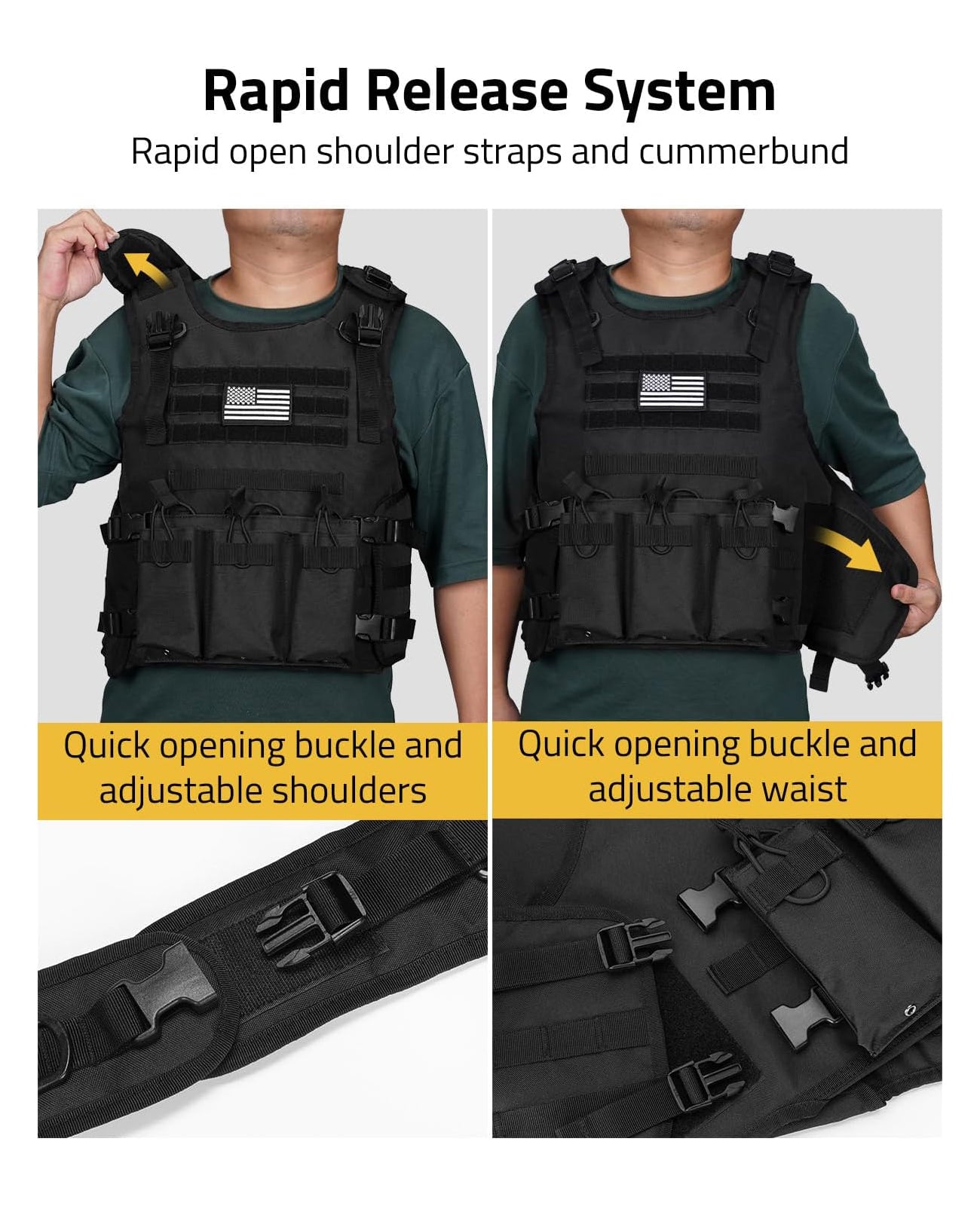 CVLIFE Removable and Simple Weighted Tactical Vest CVLIFE Removable and Simple Weighted Tactical Vest