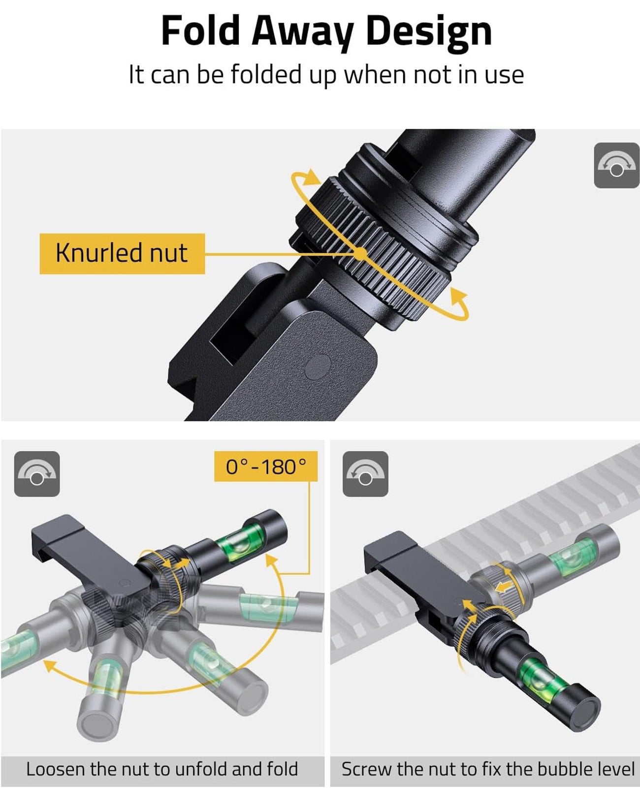 CVLIFE Scope Level Fold Away Scope Leveling Kit