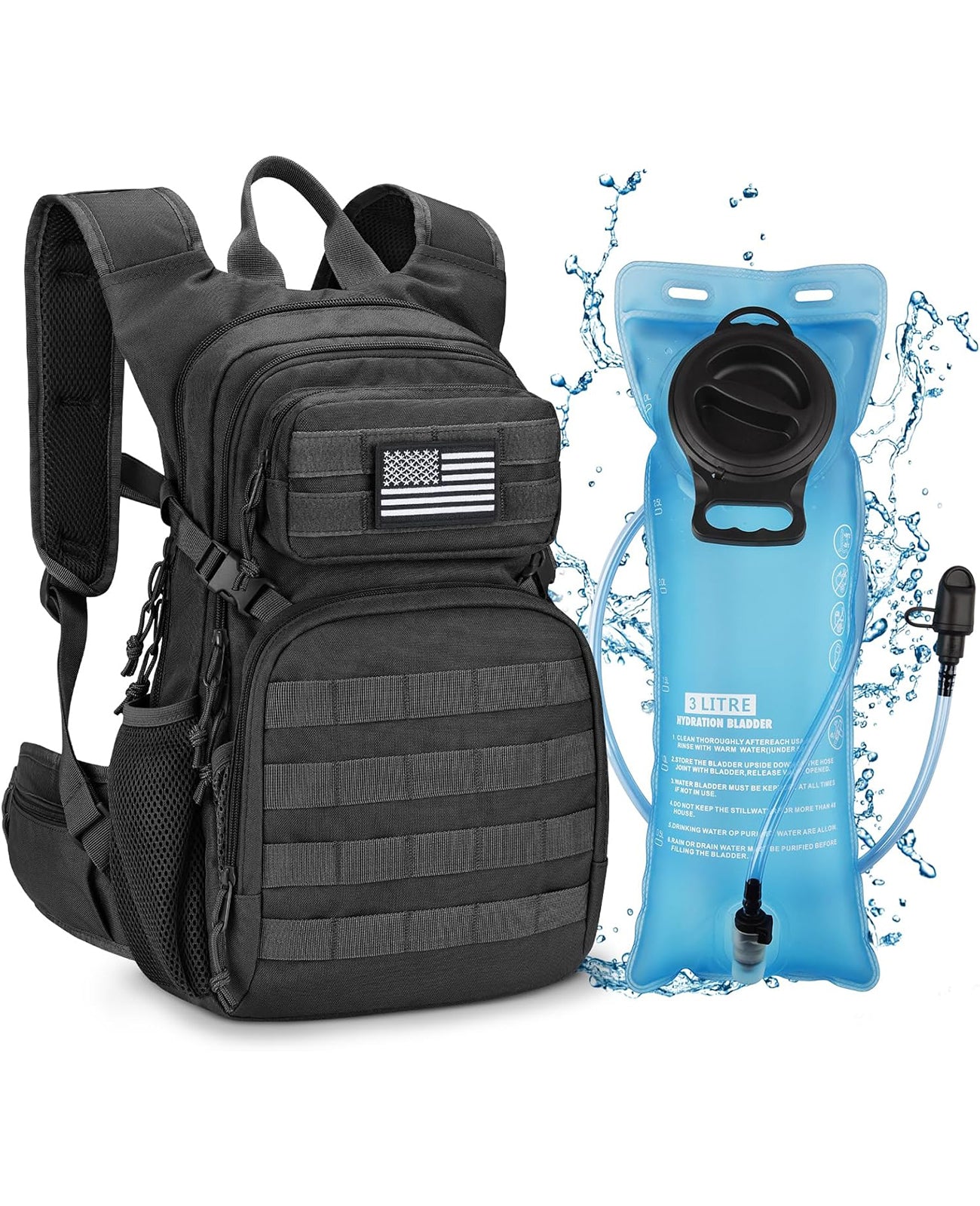 CVLIFE Hydration Backpack with 3L Water Bladder