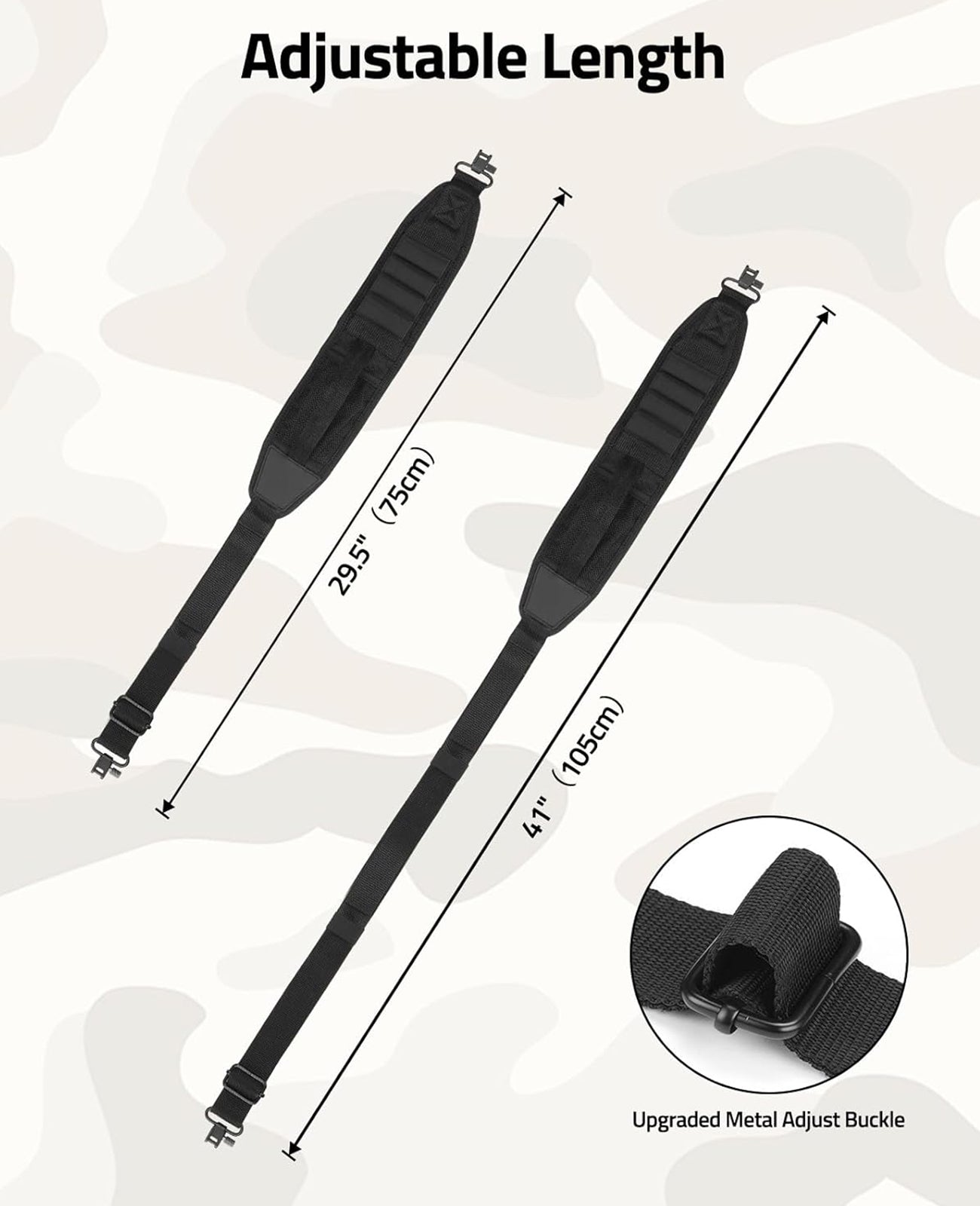 CVLIFE Two Point Sling with 4 Shell Holders and Quick-Grab Handle Shot