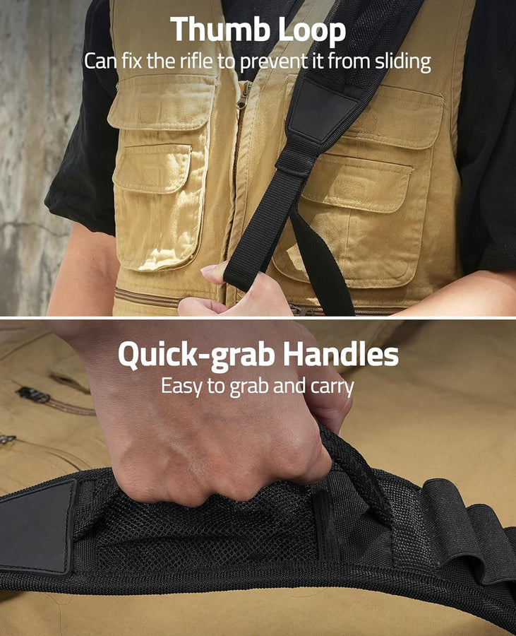 CVLIFE Two Point Sling with 4 Shell Holders and Quick-Grab Handle Shot