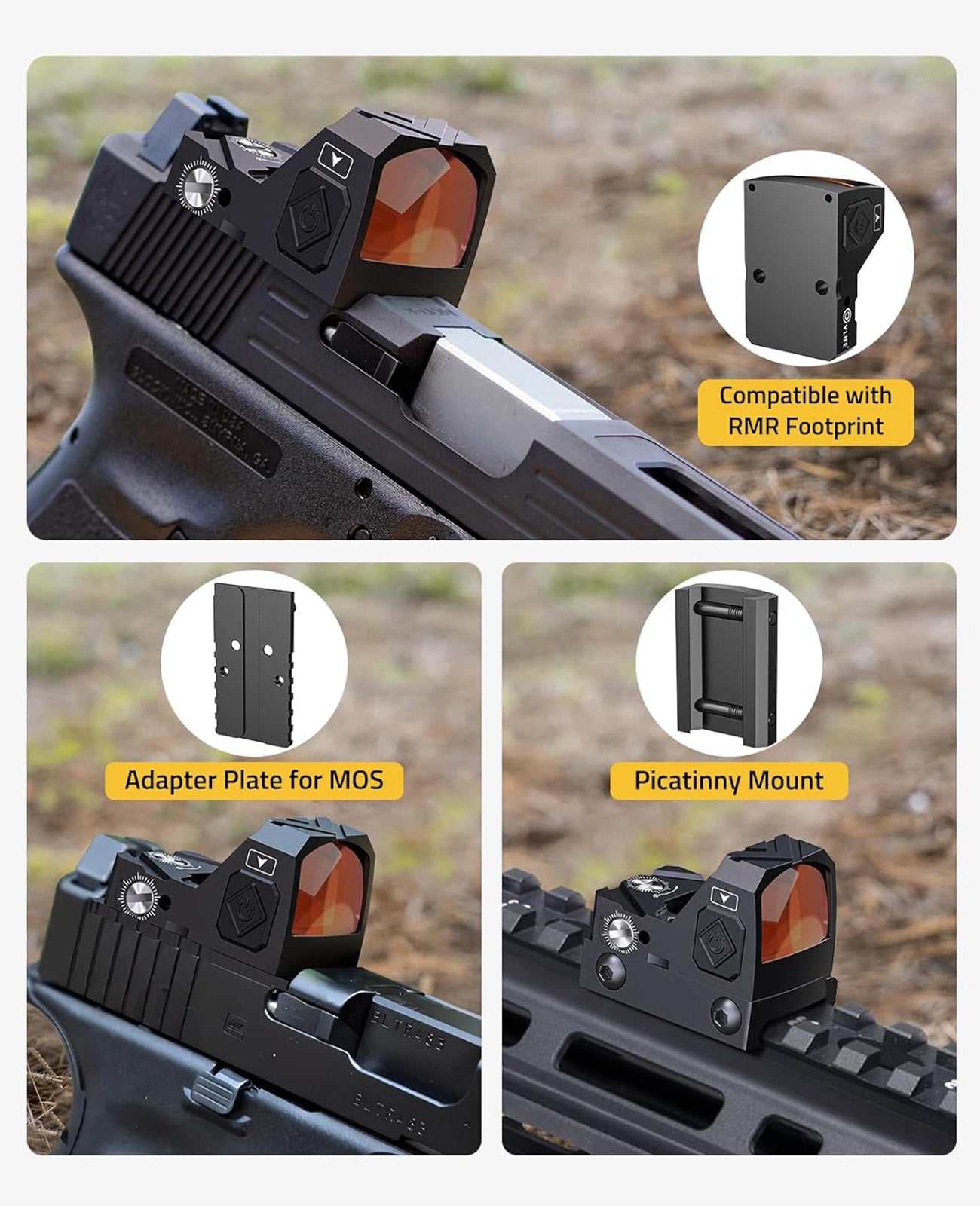 SPINA FIRE-24 Motion Awake Reflex Sight RMR Footprint SPINA FIRE-24 Red ...