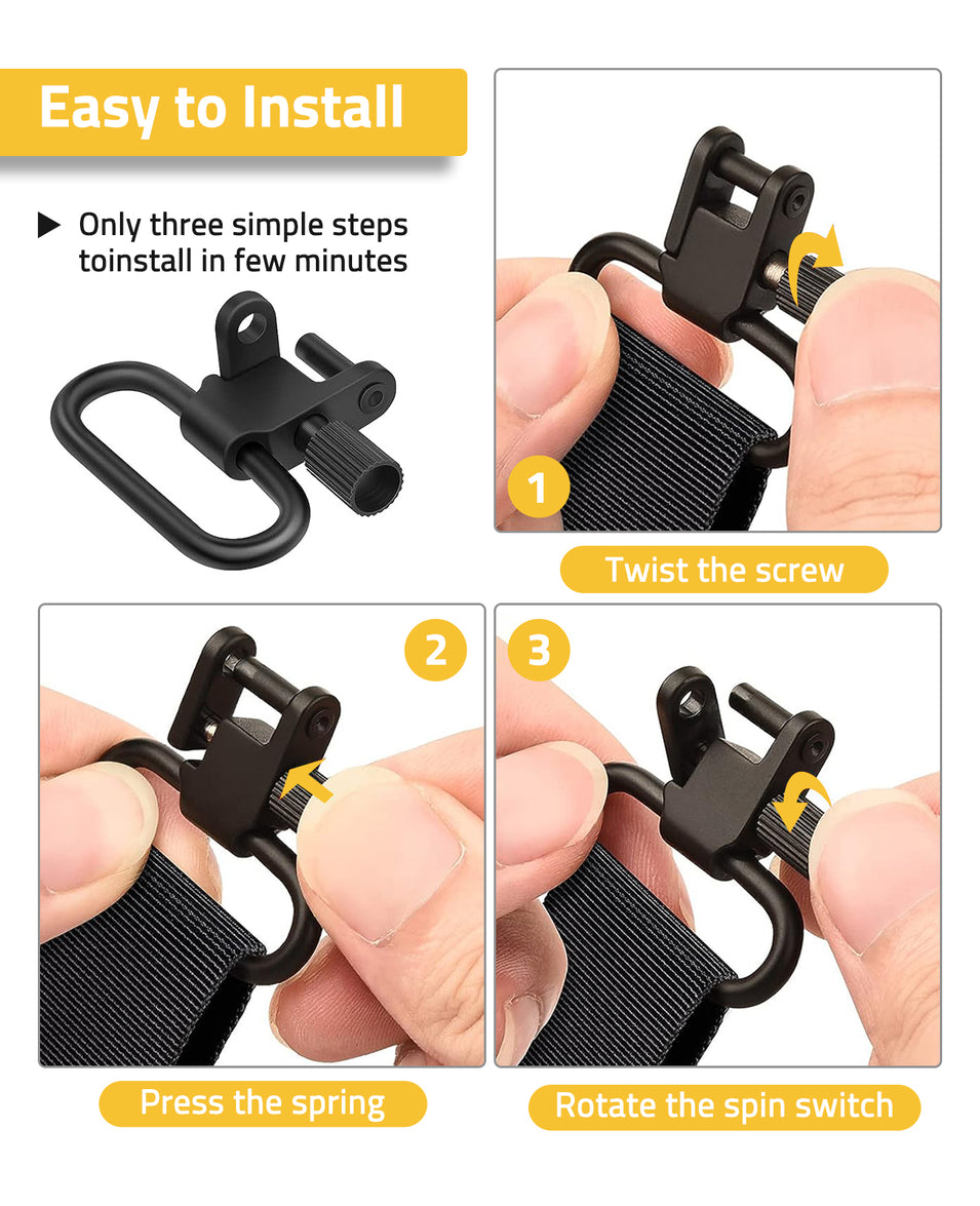 CVLIFE 1.25 inches Sling Swivel Quick Attach/Release Sling Swivels