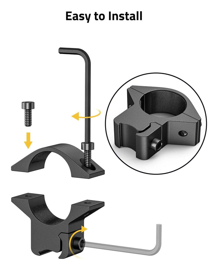 CVLIFE 1 inch Dovetail Scope Rings Mounts for 3/8" or 11mm Dovetail Ra