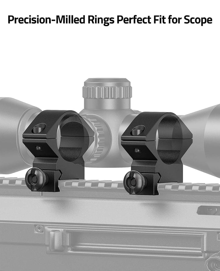 CVLIFE 1 inch Scope Rings Mounts - 20mm Scope Mount Low Profile - 2 Pi