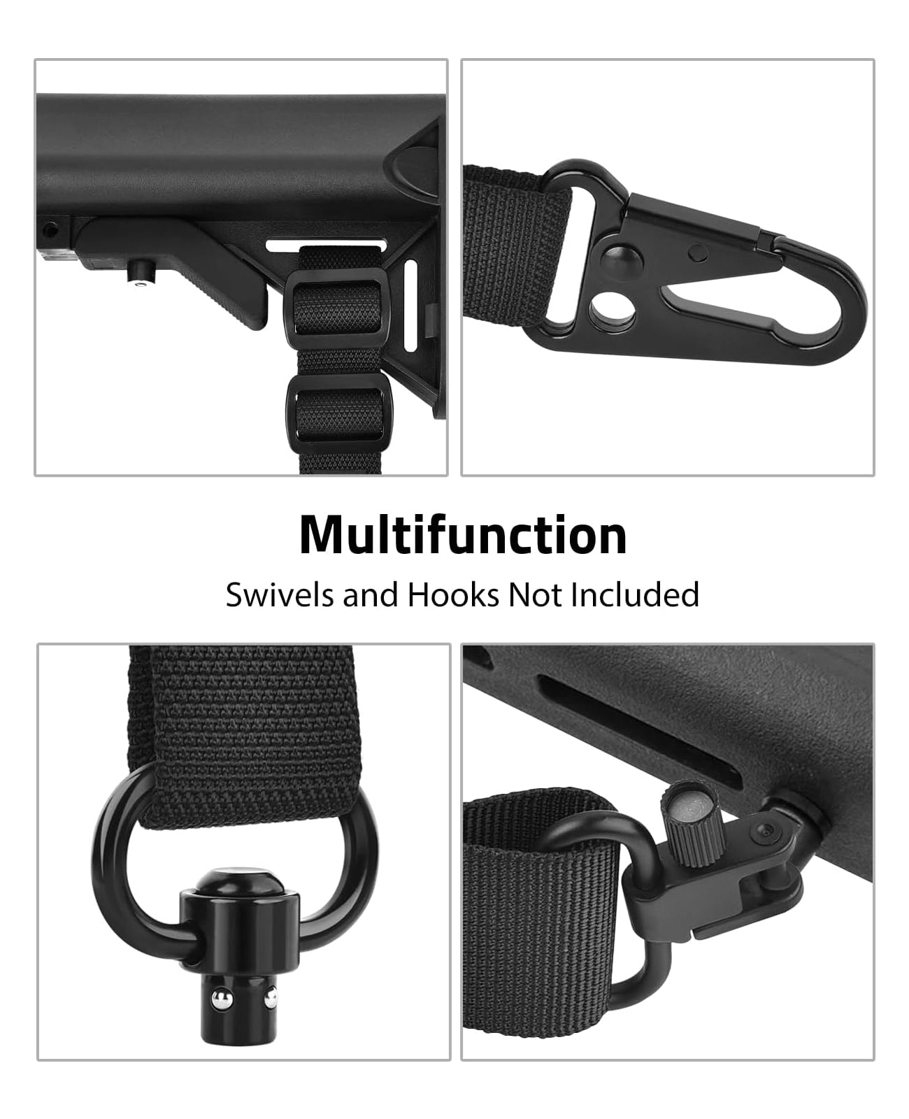 CVLIFE 2 Point Sling Wide Padded Rifle Sling Strap with Removable Shou