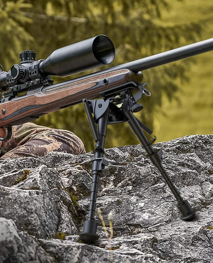 CVLIFE 6-9 Inches Rifle Bipod Pivot Tilting Bipods Compatible with Mlo