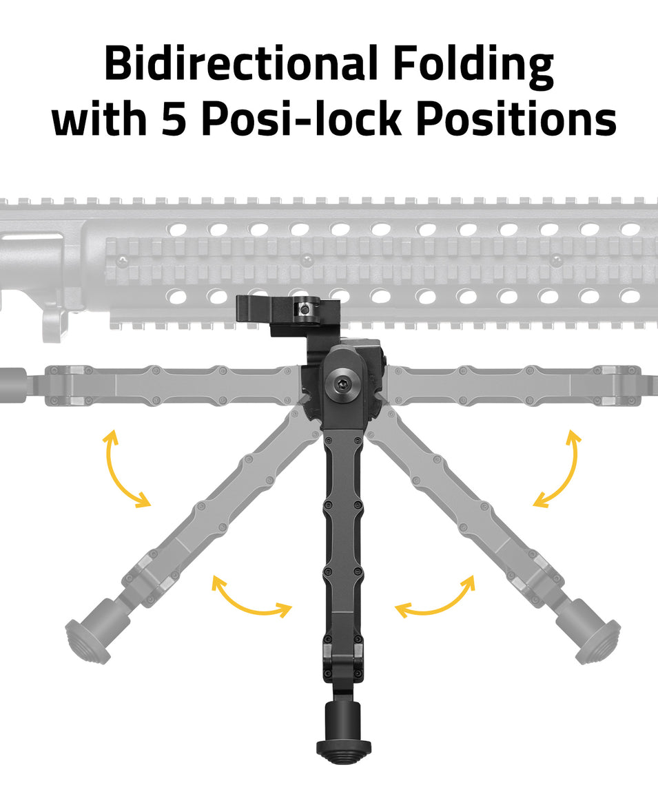 CVLIFE 7.5-9 Inches Picatinny Tiltable Quick Release Bipods for Rifles