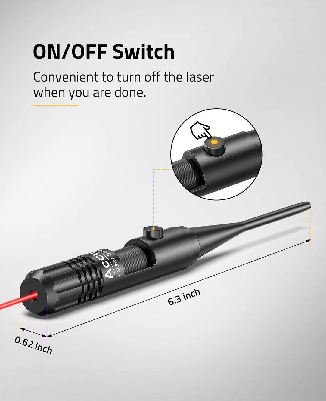 CVLIFE BoreSighter Bore Sight Kit with Button Switch