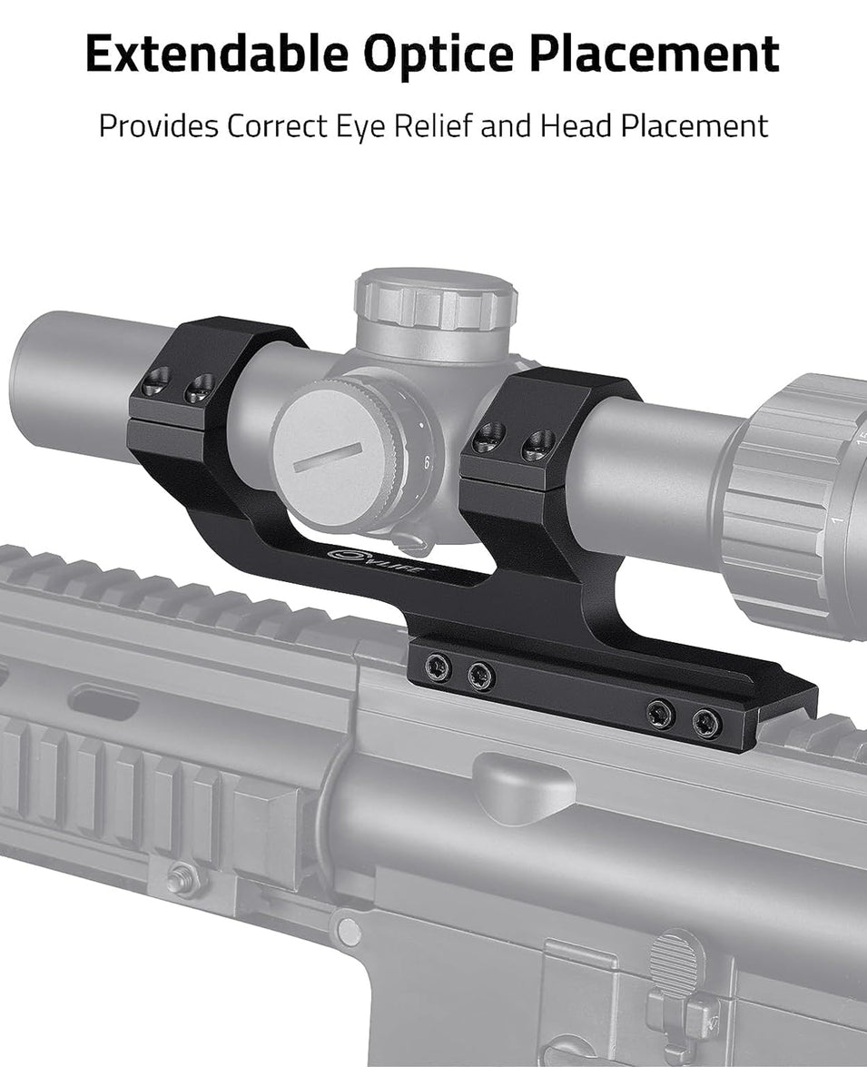 CVLIFE Cantilever Scope Mount 30 mm Offset Dual Ring One-Piece - Globa