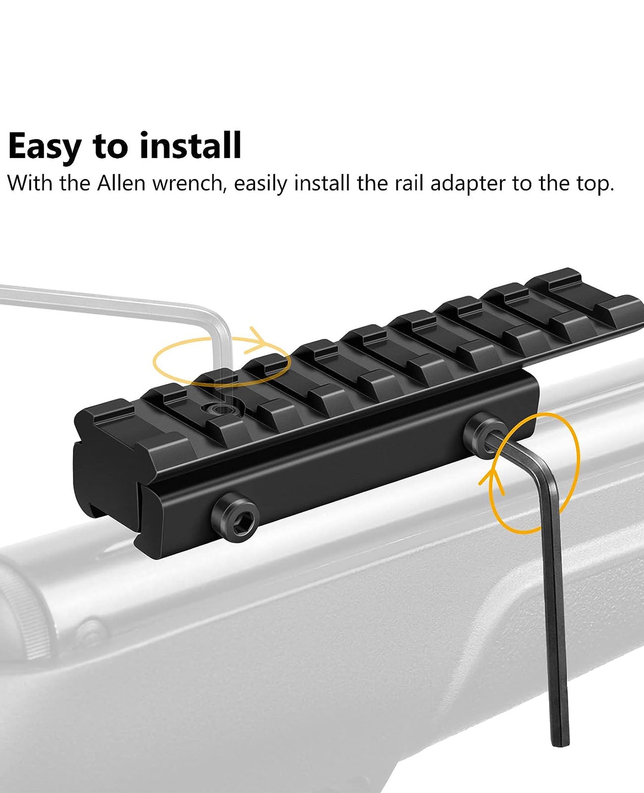 CVLIFE Dovetail to Picatinny Rail Adapter 11mm to 20mm Rail Adapter
