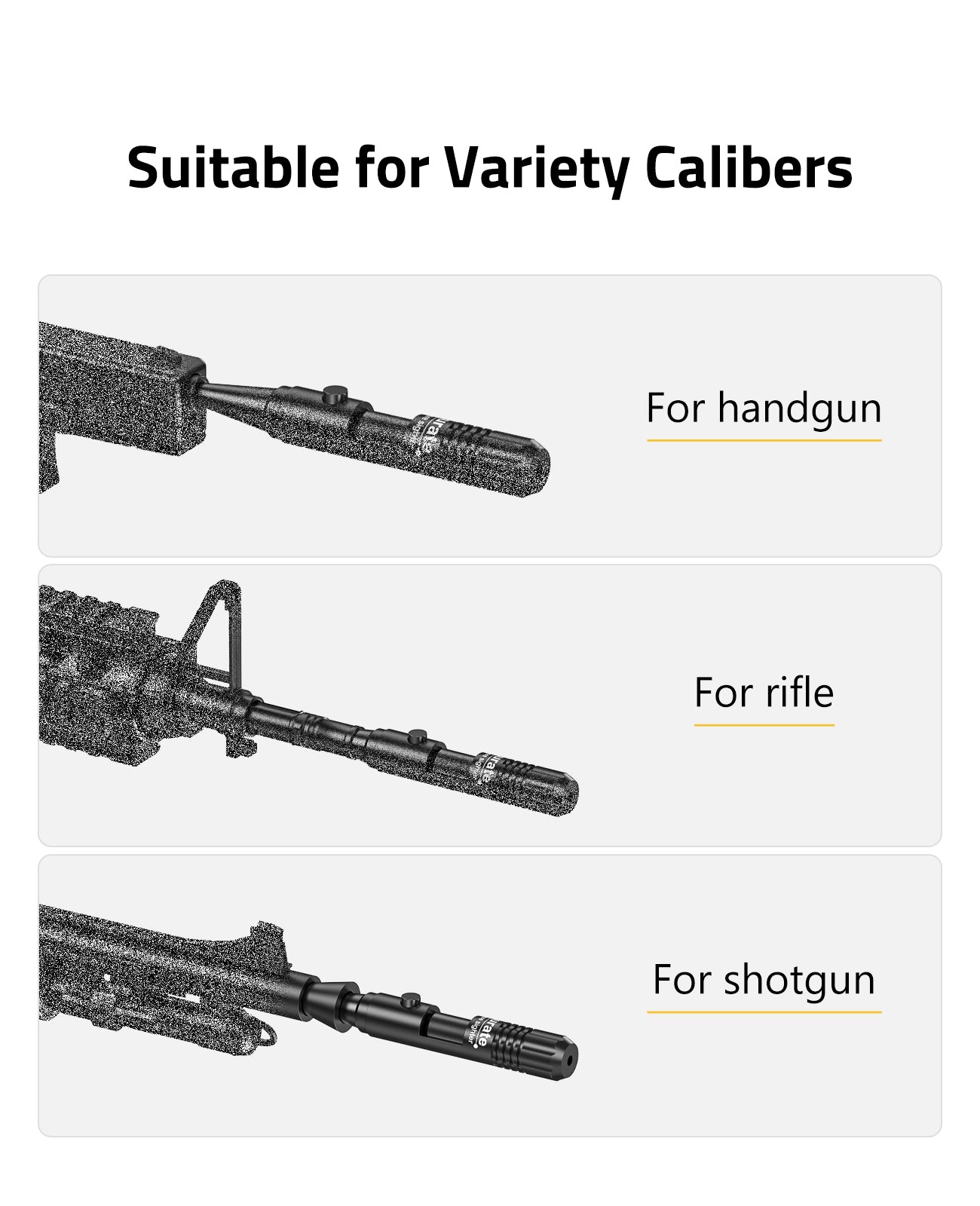 CVLIFE Laser Bore Sight Kit Multiple Caliber with Big Button Switch