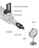 CVLIFE Laser Scope Leveling Kit Picatinny Rail Mount for Reticle Level