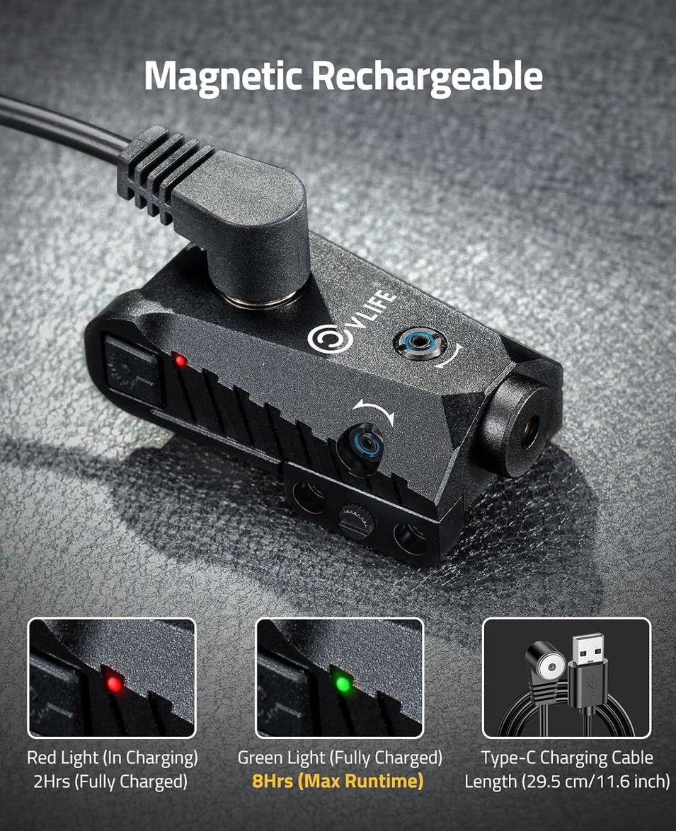 CVLIFE Red/Green Laser Sight Compatible with Low Profile Picatinny Rai