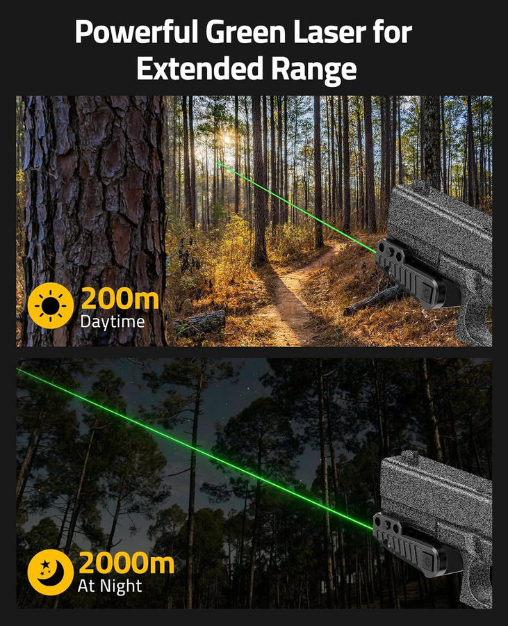 CVLIFE Red/Green Laser Sight Compatible with Low Profile Picatinny Rai