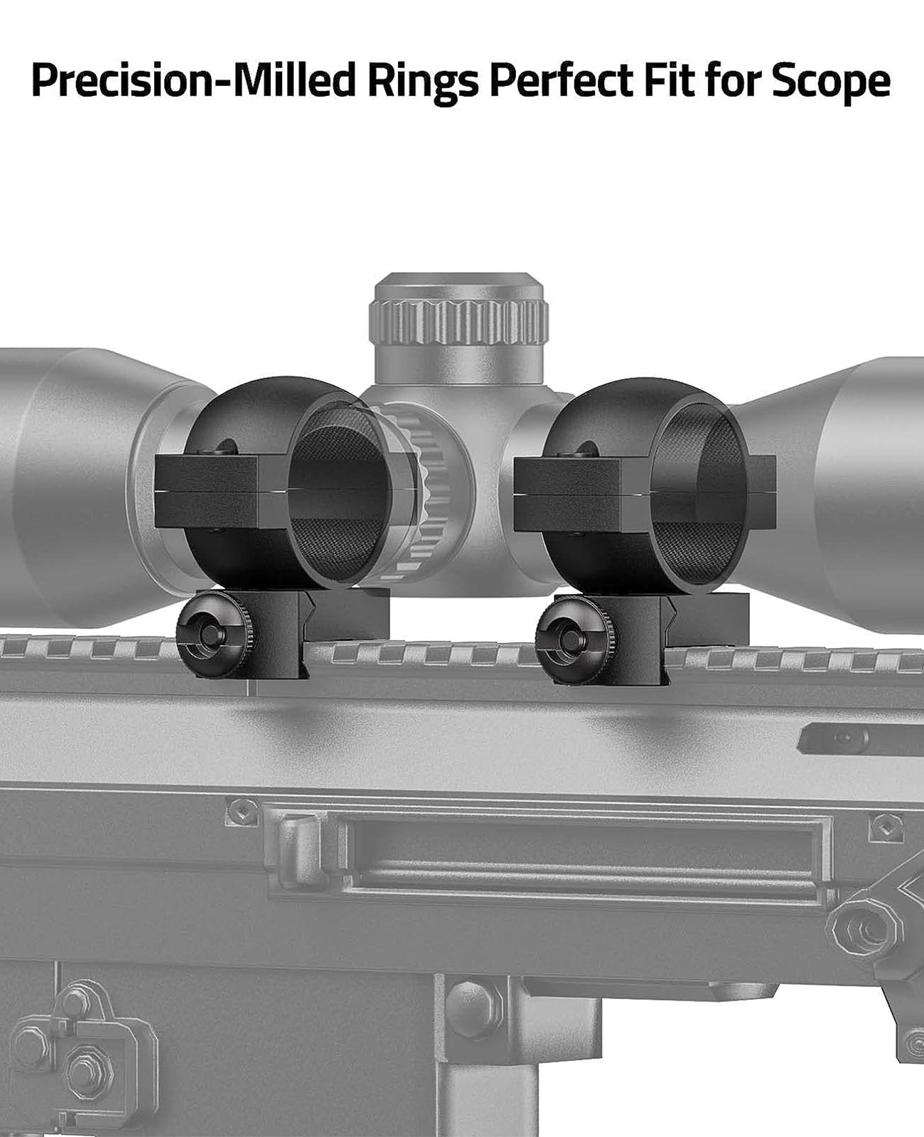 CVLIFE Scope Rings Mounts 1 Inch - 2 Pcs