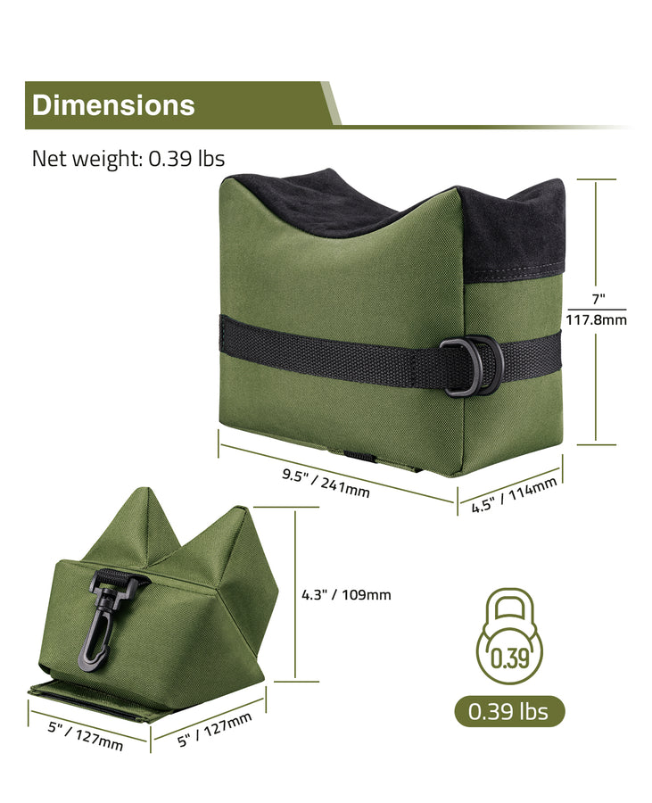 CVLIFE Shooting Rest Bags for Rifles 900D Shooting Bench Rest
