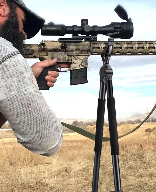 CVLIFE Shooting Rest Hunting Bipods with Swivel V Yoke Rest