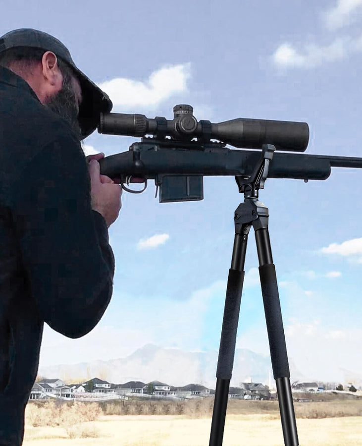 CVLIFE Shooting Rest Hunting Bipods with Swivel V Yoke Rest