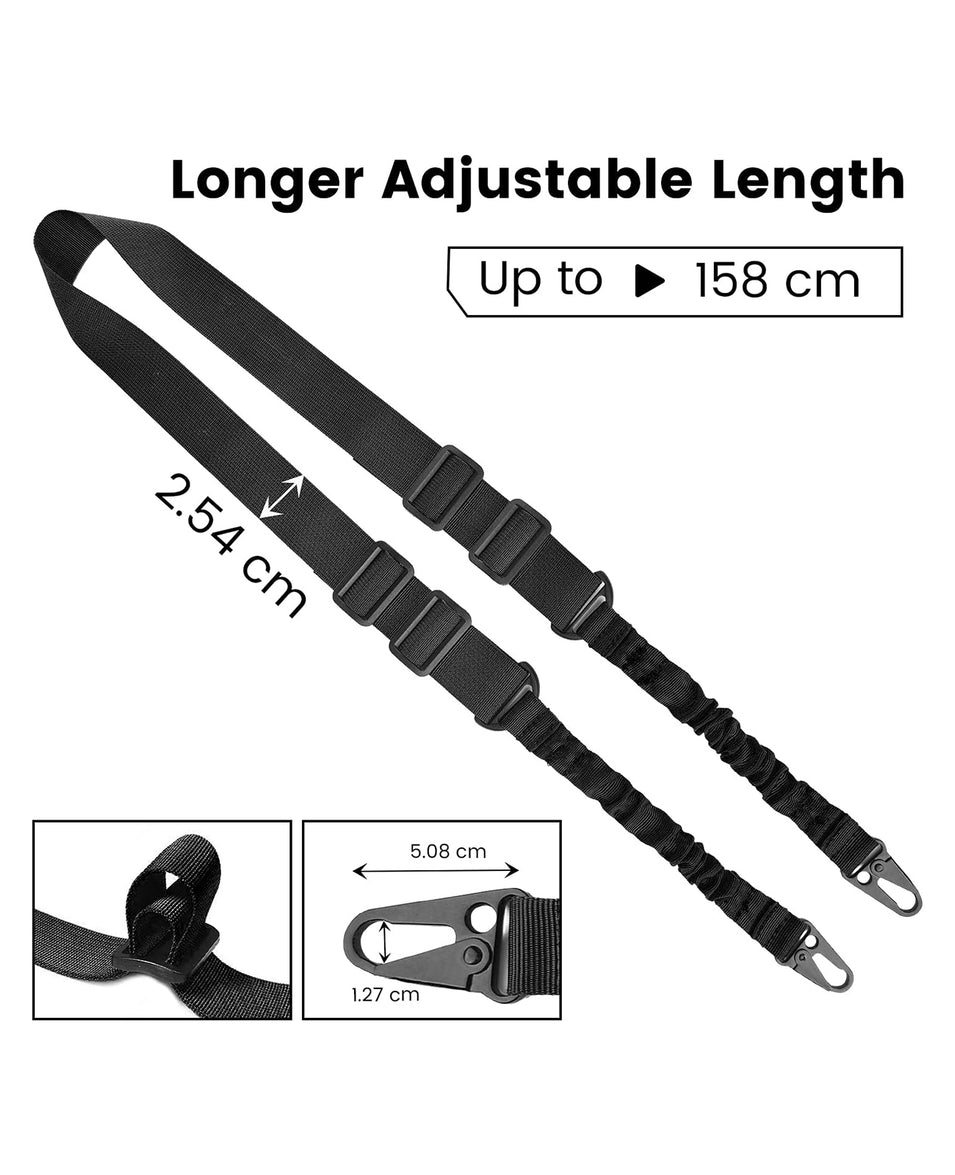 CVLIFE Two Points Sling with Length Adjuster Traditional Sling